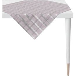 Apelt Mitteldecke »9538 CHALET STYLE« Digitaldruck mauve/grau/weiß Obermaterial: 100% Baumwolle B/L: 100 cm x 100 cm