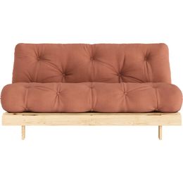 Karup Design Daybett »Daybett Roots Schlafsofa – Gästebett & Sofa aus FSC -Kiefer« Inkl. Futonmatratze, in mehreren Größen & Farben erhältlich Clay...