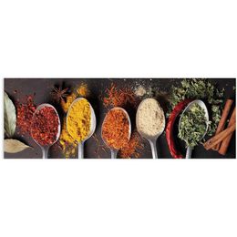 Reinders! Glasbild &raquo;Glasbild Gew&uuml;rzk&uuml;che Gew&uuml;rze - Essen - Kochen&laquo; Gew&uuml;rze 1 Stk. tlg. Farbe Bild(er): mehrfarbig