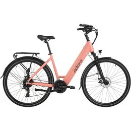 Adore »ATR-180« 24 Gang Shimano Tourney Schaltwerk Kettenschaltung Heckmotor 250 W Pedelec, Elektrofahrrad für Damen Vintage Rosé+schwarz