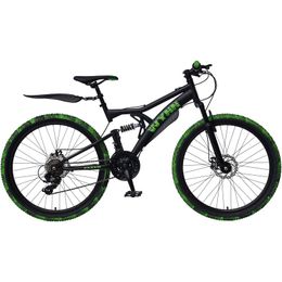 WYNN Mountainbike &raquo;FLY1.0&laquo; 21 Gang Shimano Tourney Schaltwerk Kettenschaltung schwarz+schwarz