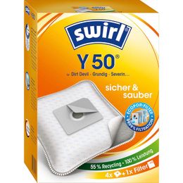 Swirl Staubsaugerbeutel »Y 50 für Dirt Devil, Progress, Samsung und Fakir« 4er- Pack weiß