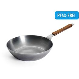 Woll Schmorpfanne &raquo;Carbon Steel Hochrandpfanne&laquo; Karbon-Stahl 1 Stk. tlg. nat&uuml;rlicher Antihafteffekt nach dem Einbrennen silberfarben