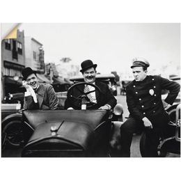 Artland Wandbild »Dick und Doof II« Film 1 Stk. tlg. als Leinwandbild, Poster, Wandaufkleber in verschied. Größen Farbe Bild(er): schwarz