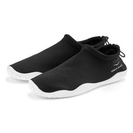 Venice Beach Aquaschuh Badeschuh, Slipper, Wasserschuh ultraleicht und schnelltrocknend VEGAN schwarz/weiß 41 41 Atmungsaktive Badeschuhe aus...