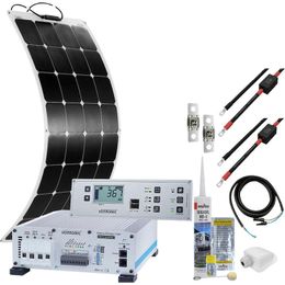 OFFGRIDTEC Solaranlage &raquo;mTriple Flex S 1 x 120W Solarmodul 30/20/250 Votronic Triple Charger&laquo; mit 5747 VPC Jupiter Kombipanel, f&uuml;r Wohnmobile...