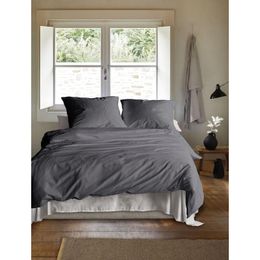 Irisette Bettw&auml;sche &raquo;Lotus 8521&laquo; 2 Stk. tlg. atmungsaktiv grau Obermaterial: 100% Baumwolle B/L: 155 cm x 220 cm