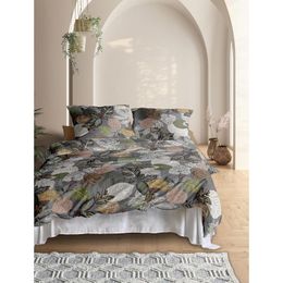 Irisette Bettw&auml;sche &raquo;Wave 8561&laquo; 2 Stk. tlg. anschmiegsam und atmungsaktiv grau Obermaterial: 100% Baumwolle B/L: 140 cm x 200 cm