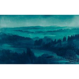 Komar Vliestapete »Digitaldruck Vlies - Twilight - Größe 400 x 250 cm« bedruckt glatt Wohnzimmer, Schlafzimmer blau B/L: 400 m m x 250 m m