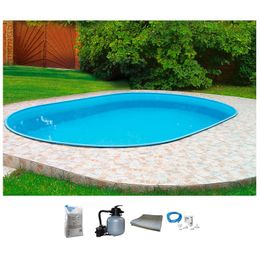 MY POOL BWT Ovalpool &raquo;PREMIUM&laquo; H&ouml;he 135 cm, in verschiedenen Gr&ouml;&szlig;en verf&uuml;gbar wei&szlig; &Oslash;/B/H/L: Breite 300 cm x H&ouml;he 135 cm x L&auml;nge 700 cm