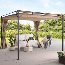 Konifera Pavillon &raquo;Milos&laquo; BxT: 300x300 cm sandbeige