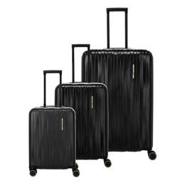 Travelite Trolleyset »BARBARA & BARBARA NOVELTY« Hartschalen-Kofferset Reisegepäck Volumenerweiterung bei M Black