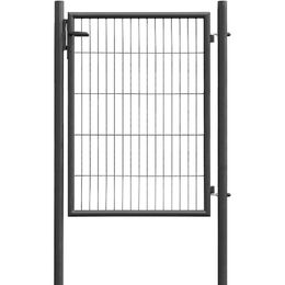 GARDEN 'N' MORE Zauneinzeltür »Einzeltor Standard« 125 cm hoch, anthrazit anthrazit