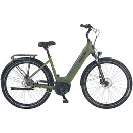 Prophete &raquo;Geniesser 3.4&laquo; 3 Gang Shimano Nabenschaltung Mittelmotor 250 W Pedelec, Elektrofahrrad f&uuml;r Damen u. Herren Gr&uuml;n+schwarz