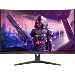 AOC Curved-Gaming-Monitor »C32G2AE/BK« 80 cm/32 ′′ 1920 x 1080 px Full HD 1 Reaktionszeit 165 Hz schwarz/rot