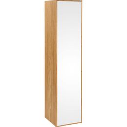 BASIC by Balculina H&auml;ngeschrank &raquo;Yukon, Badezimmerschrank BxTxH 35x150x35&laquo; 1 Stk. tlg. Breite 35 cm, Softlclose, Spiegelt&uuml;r Holz teilmassiv, 
