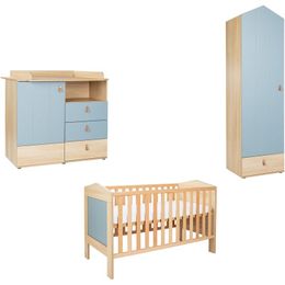 Arthur Berndt Babyzimmer-Komplettset &raquo;Babyzimmer-Set &raquo;Roofy&laquo; 3-teilig mit 1-t&uuml;rigem Kleiderschrank&laquo; Set, Babym&ouml;bel-Set &raquo;Roofy&laquo; Kleiderschrank,