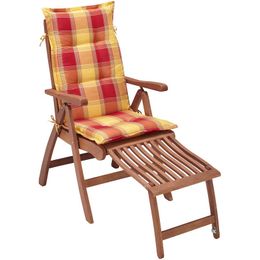 Merxx Gartensessel &raquo;Maracaibo&laquo; 1 Stk. tlg. Eukalypthusholz, verstellbar, inkl. Auflage braun Obermaterial: 100% Polyester. F&uuml;llung: 100% Polyurethan