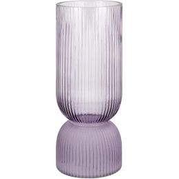 Gilde Tischvase »Vase Duppo, aus Glas, Ø ca. 10 cm« Vasenöffnung ca. 9 cm lila