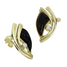 OSTSEE-SCHMUCK Paar Ohrstecker &raquo;Ohrstecker Tilda Ohrstecker Tilda&laquo; 19x12mm Interessante Ohrstecker aus Gold 333/000