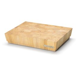 CONTINENTA Schneidebrett Hackbrett, Stirnholz 40x30x7, 5cm Holzfarben