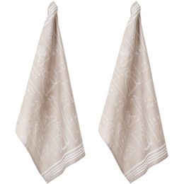 Pad Geschirrtuch »Slide« sand Obermaterial: 100% Baumwolle