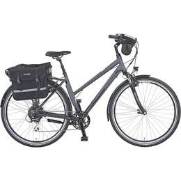 Prophete &raquo;Entdecker e9000 Damen&laquo; 8 Gang Shimano Acera Schaltwerk Kettenschaltung Heckmotor 250 W Pedelec, Elektrofahrrad f&uuml;r Damen grau+schwarz