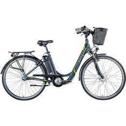 Zündapp ZÜNDAPP »Z510« 3 Gang Shimano Nexus SC-3C41 Schaltwerk Nabenschaltung Frontmotor 250 W mit Frontkorb, Pedelec, Elektrofahrrad für Damen u. Herren...