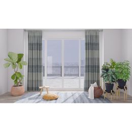 HOMING Gardine &raquo;Lennik&laquo; verdeckte Schlaufen 1 Stk. tlg. Streifen, modern, Farbverlauf, Wohnzimmer, Schlafzimmer anthrazit/grau Obermaterial: 100%...