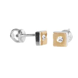 OSTSEE-SCHMUCK Paar Ohrstecker »Ohrstecker Sunny Exklusiv« 5 x 5 mm Interessante Silberohrstecker für die moderne Frau