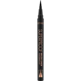 Catrice Eyeliner »Superproof Brush Liner Waterproof« Extrem wasserfest, präzise, satte Farbe, ideal für feine Linien. Midnight Black Extrem...
