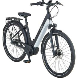 Prophete »Geniesser 4.8« 7 Gang Shimano Nexus Schaltwerk Nabenschaltung Mittelmotor 250 W Pedelec, Elektrofahrrad für Damen u. Herren Grau+Schwarz