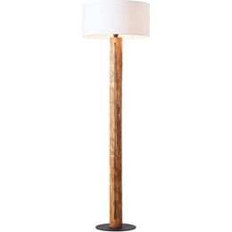 Brilliant Stehlampe »Jimena« E27 1 Stk. Stoffschirm, H 164 cm, Ø 50 cm, E27, Holz/Textil, kiefer gebeizt holz/beige