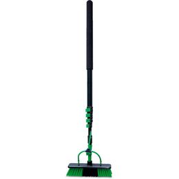MediaShop Reinigungsb&uuml;rsten-Set &raquo;Aquaclean Deluxe Wasserbesen&laquo; aus Aluminium Edelstahl Kunststoff 7-tlg., einfachste Reinigung vom Boden bis...