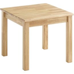 MCA furniture Couchtisch »Alfons« Wohnzimmertisch Massivholz geölt, keilverzinkt belastbar bis 20 kg Wildeiche + Wildeiche + Wildeiche