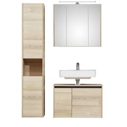 SAPHIR Badm&ouml;bel-Set &raquo;Quickset 393&laquo; Komplett-Set, 3 Stk. tlg. Polar Pinie quer NB
