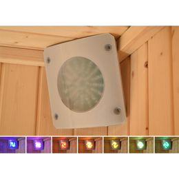 Weka LED Deckenleuchte &raquo;"Farblichtanwendung Set A" f&uuml;r Saunen&laquo; LED-Modul blau gr&uuml;n rot Farblicht-Set mit LED-Technik, inkl. Steuerungsmodul grau