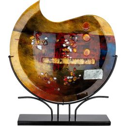 CASABLANCA BY GILDE Dekovase »Pearls« aus Glas, in harmonischer Farbgebung, Höhe ca. 52 cm goldfarben-grau-rot
