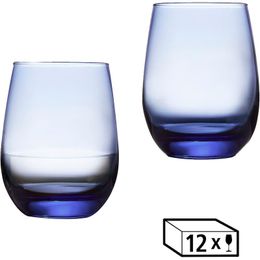 Libbey Gläser-Set »Weinglas, 12er Set -STEMLESS-« 451 ml, hochwertig verarbeitet, im modernen Design blau