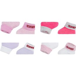 Levi's Kids M&auml;dchen Levi's Kids Socken &raquo;4PK Red Tab Bootie&laquo; 8 Stk. tlg. UNISEX bunt 1 (62/68)