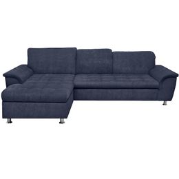 DOMO collection Ecksofa »Franzi Steppung im Sitzbereich B7T/H: 278/162/80 cm, L-Form« wahlweise mit Bettfunktion, Bettkasten und...