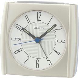Seiko Quarzwecker Quarzwecker, Beleuchtung, Piepalarm, Schlafzimmer, Geschenkidee weiß Schicker Wecker