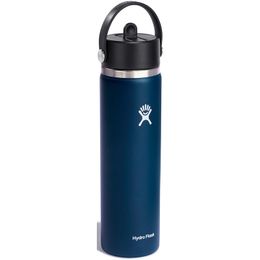 Hydro Flask Trinkflasche »24 OZ WIDE FLEX STRAW CAP« doppelte TempShield ️-Isolierung, 710 ml dunkelblau 710 ml