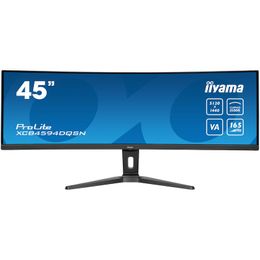 iiyama Curved-LED-Monitor &raquo;XCB4594DQSN-B1&laquo; 113 cm/44 &prime;&prime; 5120 x 1440 px DQHD 165 Hz schwarz neigbar, h&ouml;henverstellbar, Vesa Wandhalterung 200x100mm,...