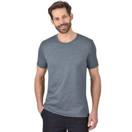 TRIGEMA T-Shirt »T-Shirt aus Baumwolle/Elastan« 1 Stk. tlg. steingrau-melange M M 95 % Baumwolle, Ringgarn supergekämmt, 5 % Elastan
