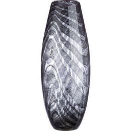 CASABLANCA BY GILDE Tischvase &raquo;Fascia&laquo; Vase aus Glas grau, schwarz