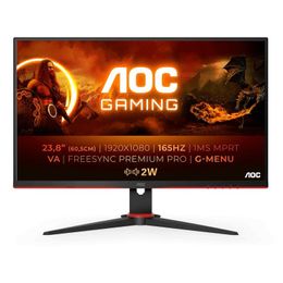 AOC Gaming-Monitor »24G2SAE/BK« 60, 5 cm/24 ′′ 1920 x 1080 px Full HD 1 Reaktionszeit 165 Hz schwarz/rot VESA Wandhalterung,...