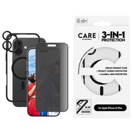 CARE BY PANZERGLASS Displayschutzglas »3-in-1 Protection, Privacy Glass, Case, Lens Cover« für Apple iPhone 16 Plus Displayschutzfolie,...