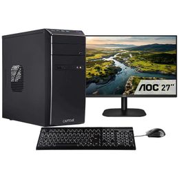 Captiva Business-PC-Komplettsystem »Power Starter R63-249 TFT Bundle« 27 ′′ AMD Ryzen 3 Radeon 8 GB RAM 500 GB SSD schwarz ohne Betriebssystem:...