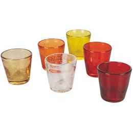 VILLA D'ESTE Likörglas »Cancun Sunset« Gläser-Set, 6-teilig, Inhalt 70 ml rot/orange/gelb